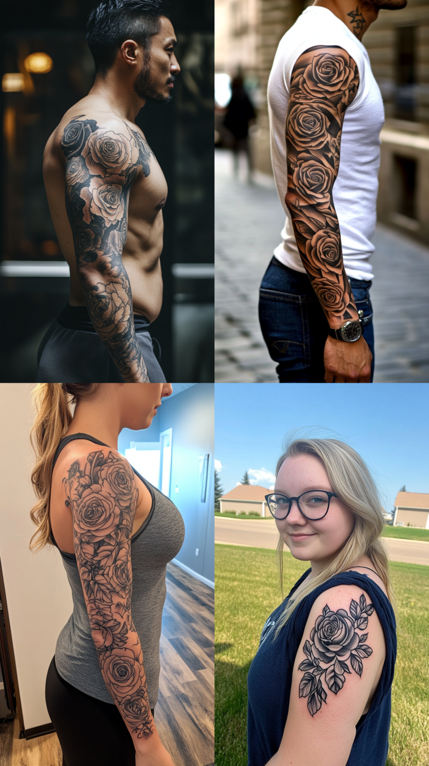 100+ Breathtaking Rose Tattoo Designs & Their Hidden Meanings ...