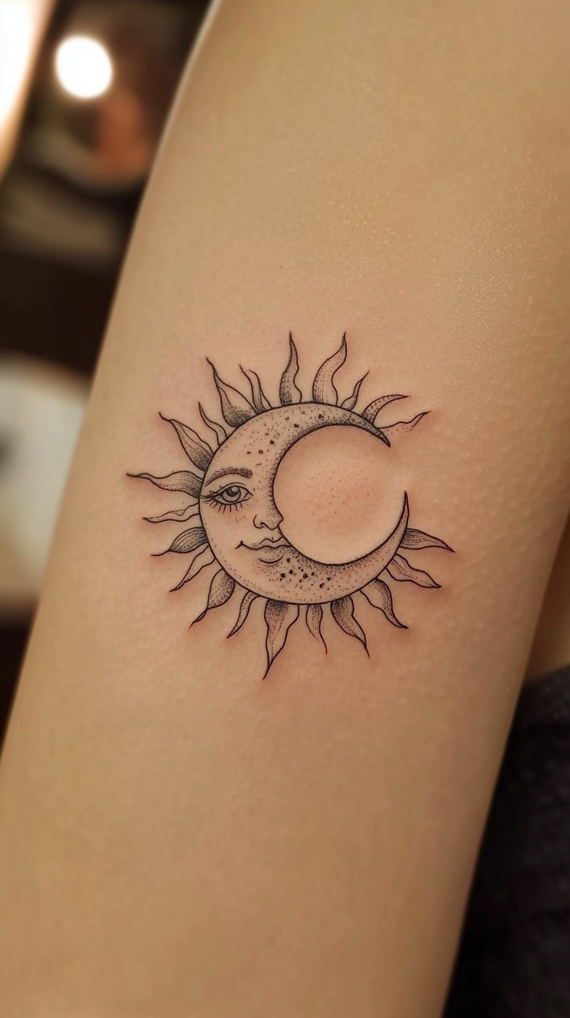 20+ Sun and Moon Tattoo Designs That Are Written in the Stars [2025 ...