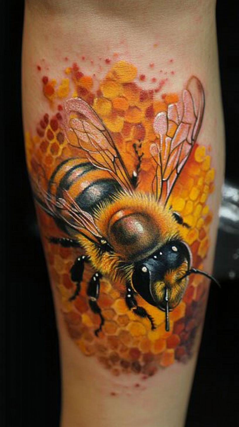 Tattoos of Honey Bees: Symbolism, Designs & Meaning